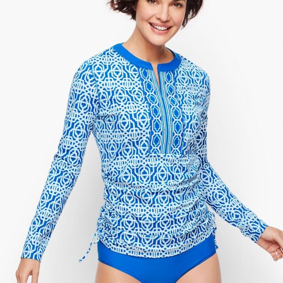 Cabana Life | Swim | Talbots Cabana Life Rash Guard Swimwearblue ...